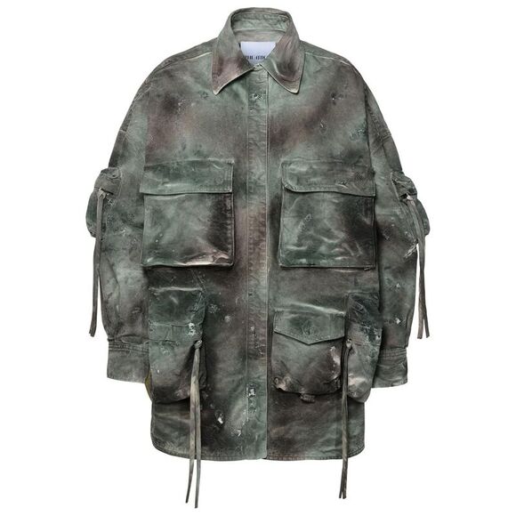 The Attico | Jackets & Coats | The Attico Fern Short Coat In Green ...